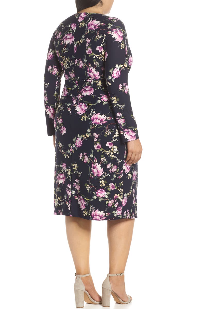 RACHEL Rachel Roy Floral Faux Wrap Dress | Nordstromrack
