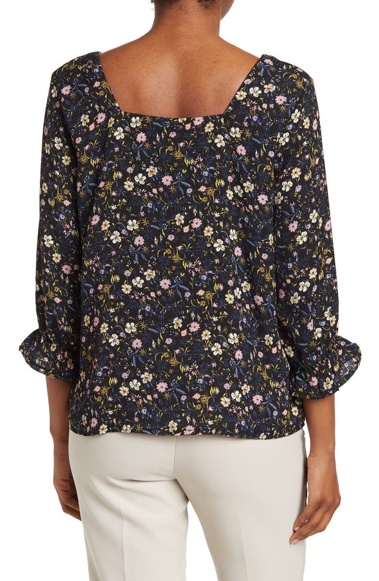 Bobeau Square Neck Button Front Top | Nordstromrack