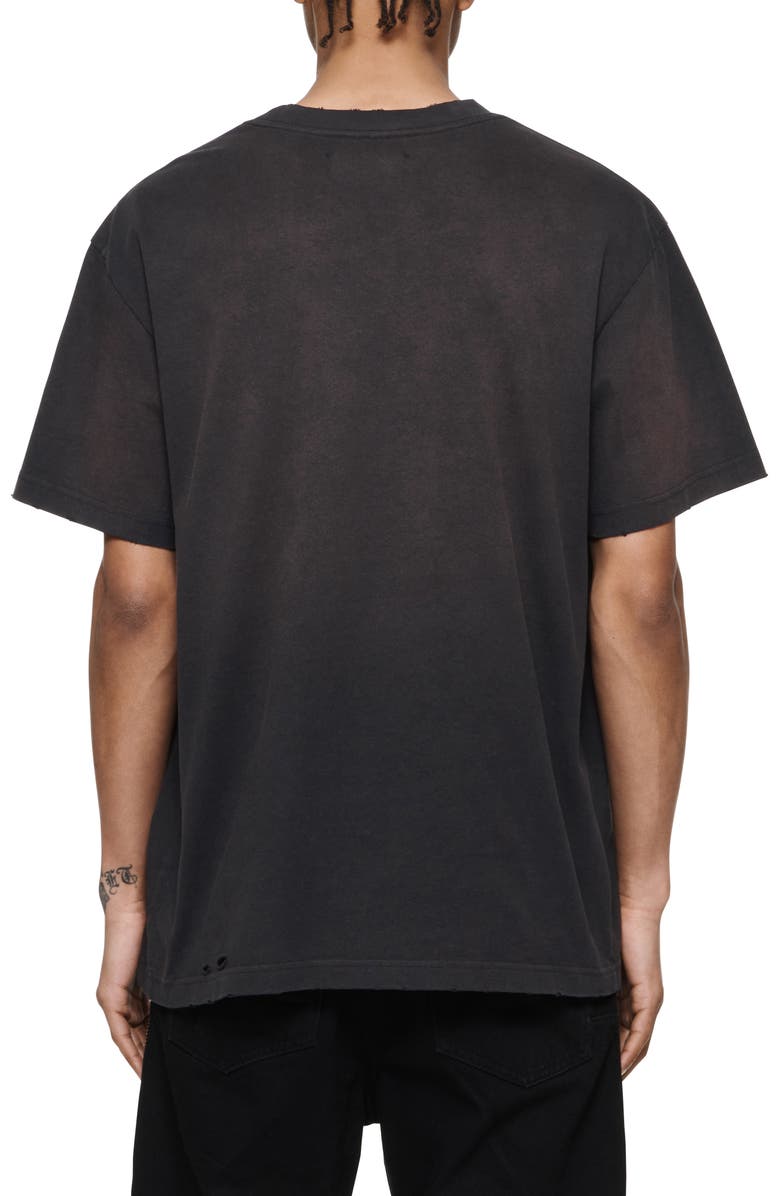 PURPLE BRAND Distressed Cotton Jersey Logo Graphic T-Shirt | Nordstromrack