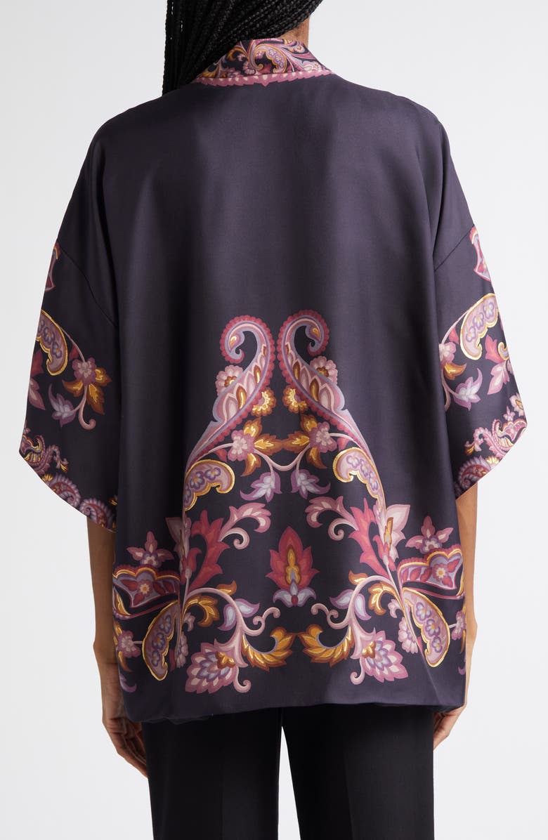 Etro Paisley Silk Twill Open Front Jacket | Nordstromrack