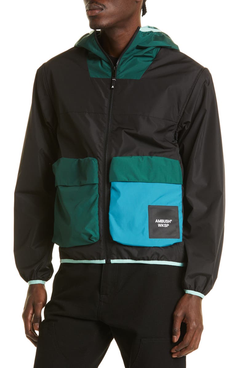 Ambush Colorblock Packable Hooded Jacket | Nordstrom