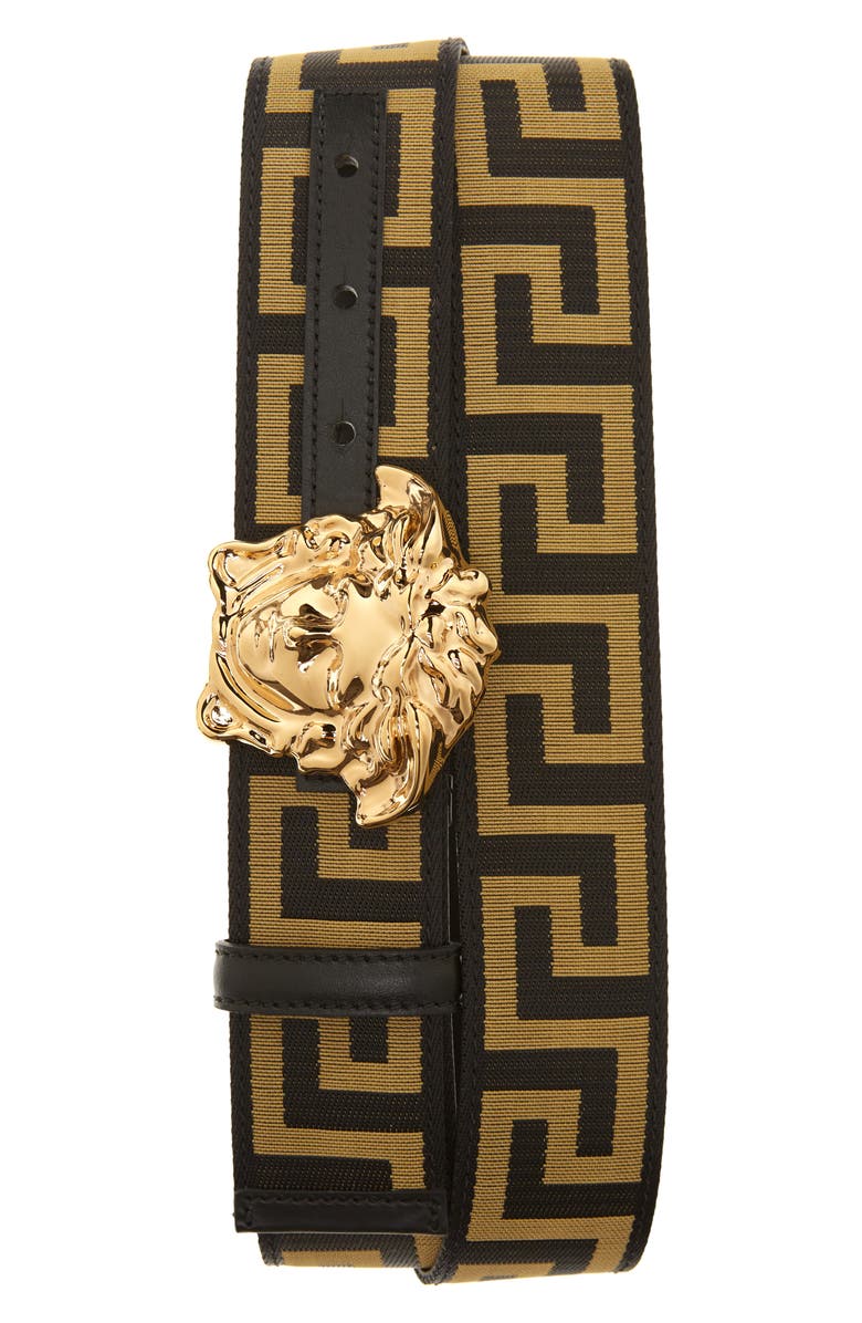 Versace First Line La Medusa La Greca Web Belt | Nordstromrack