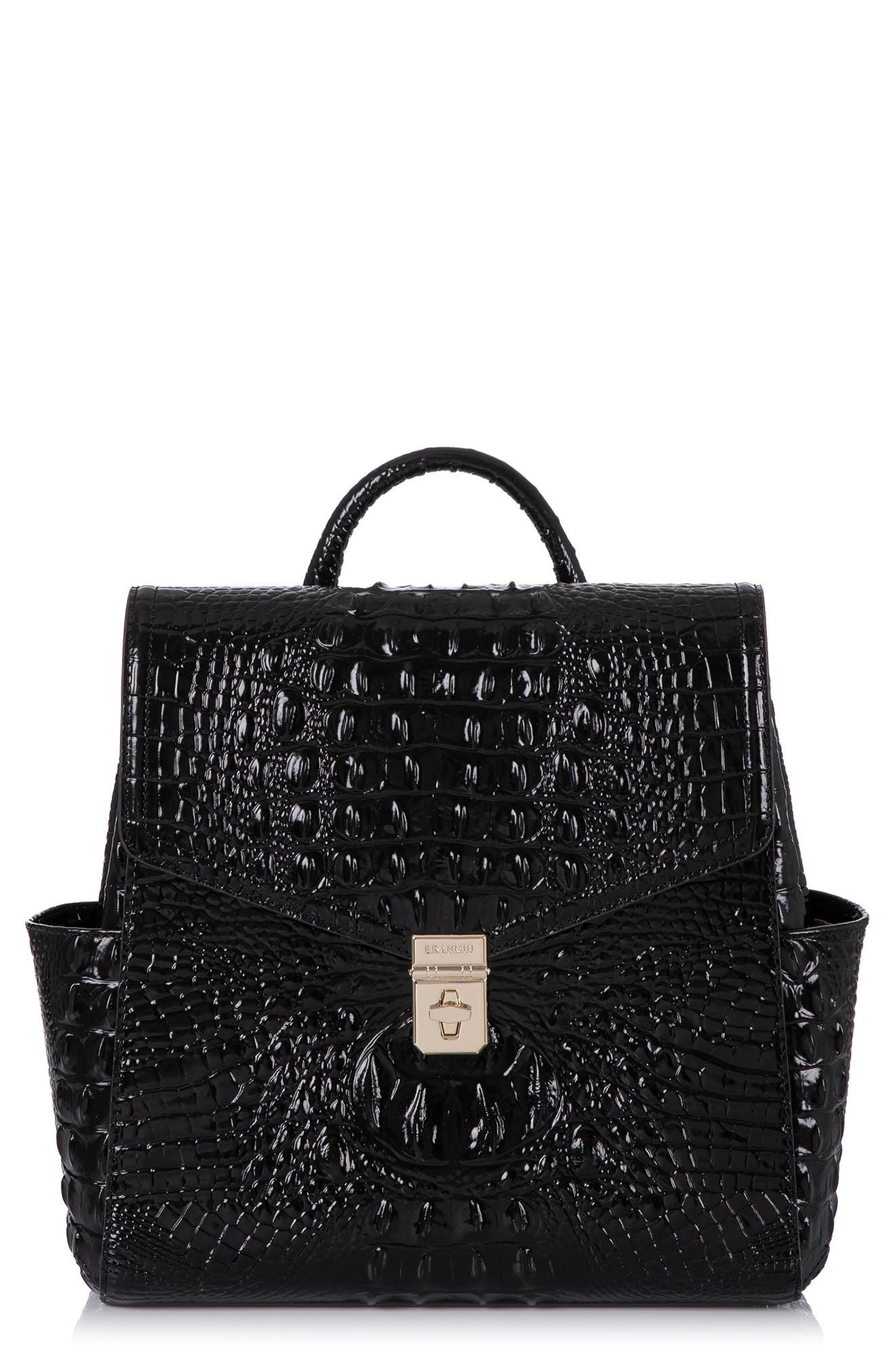 Brahmin Liz Croc Embossed Leather Convertible Backpack | Nordstrom