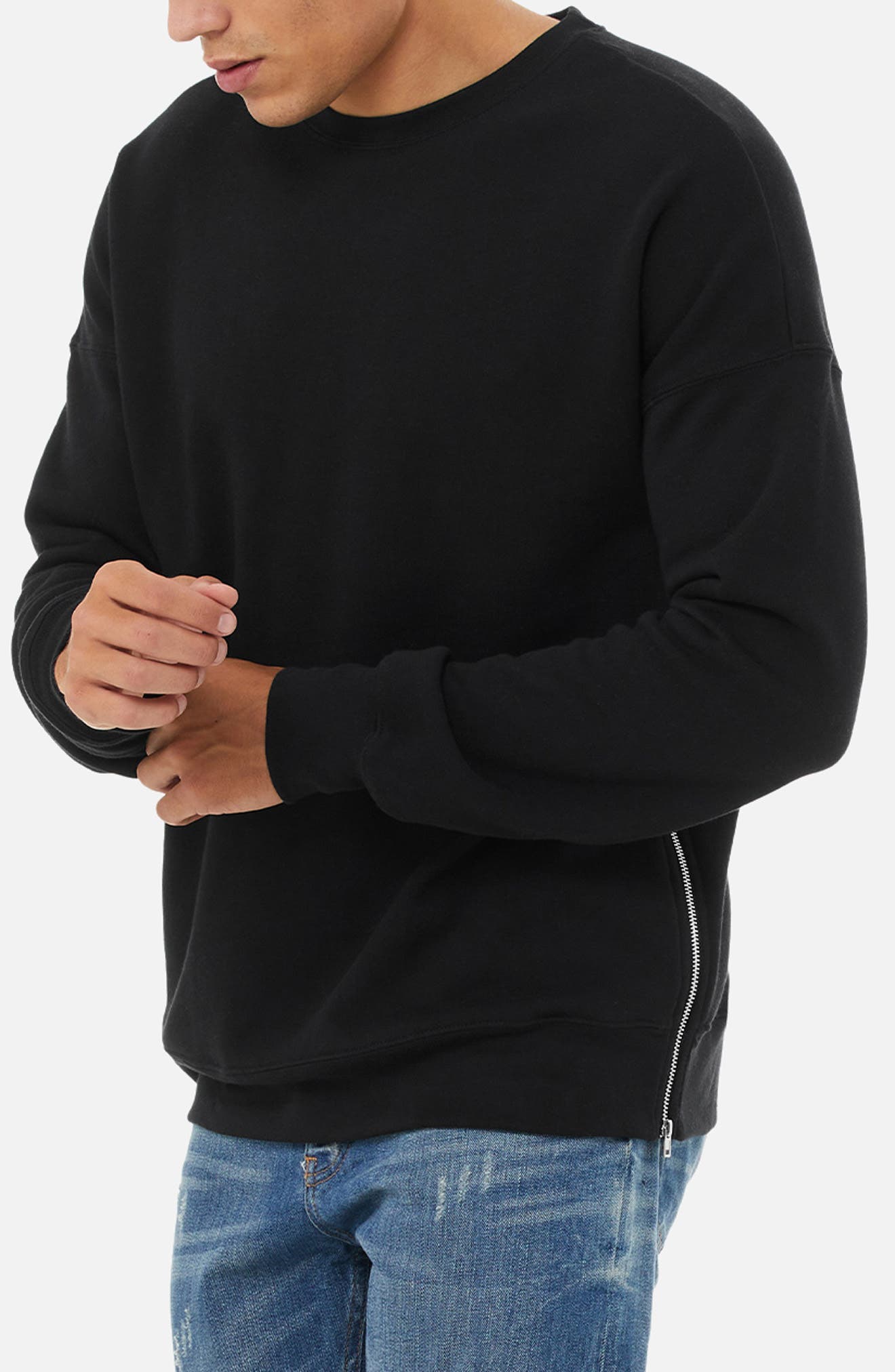 BELLA+CANVAS Side Zip Sweatshirt | Nordstromrack