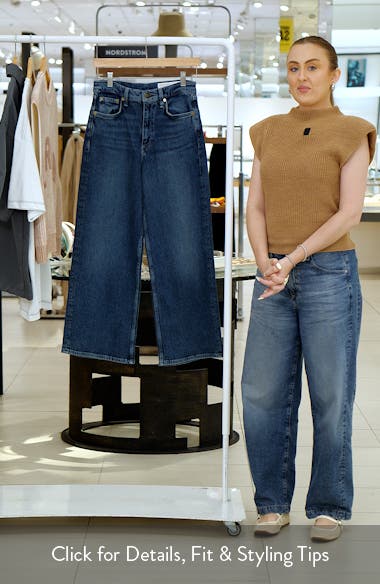 rag & bone Andi High Waist Ankle Wide Leg Jeans | Nordstromrack