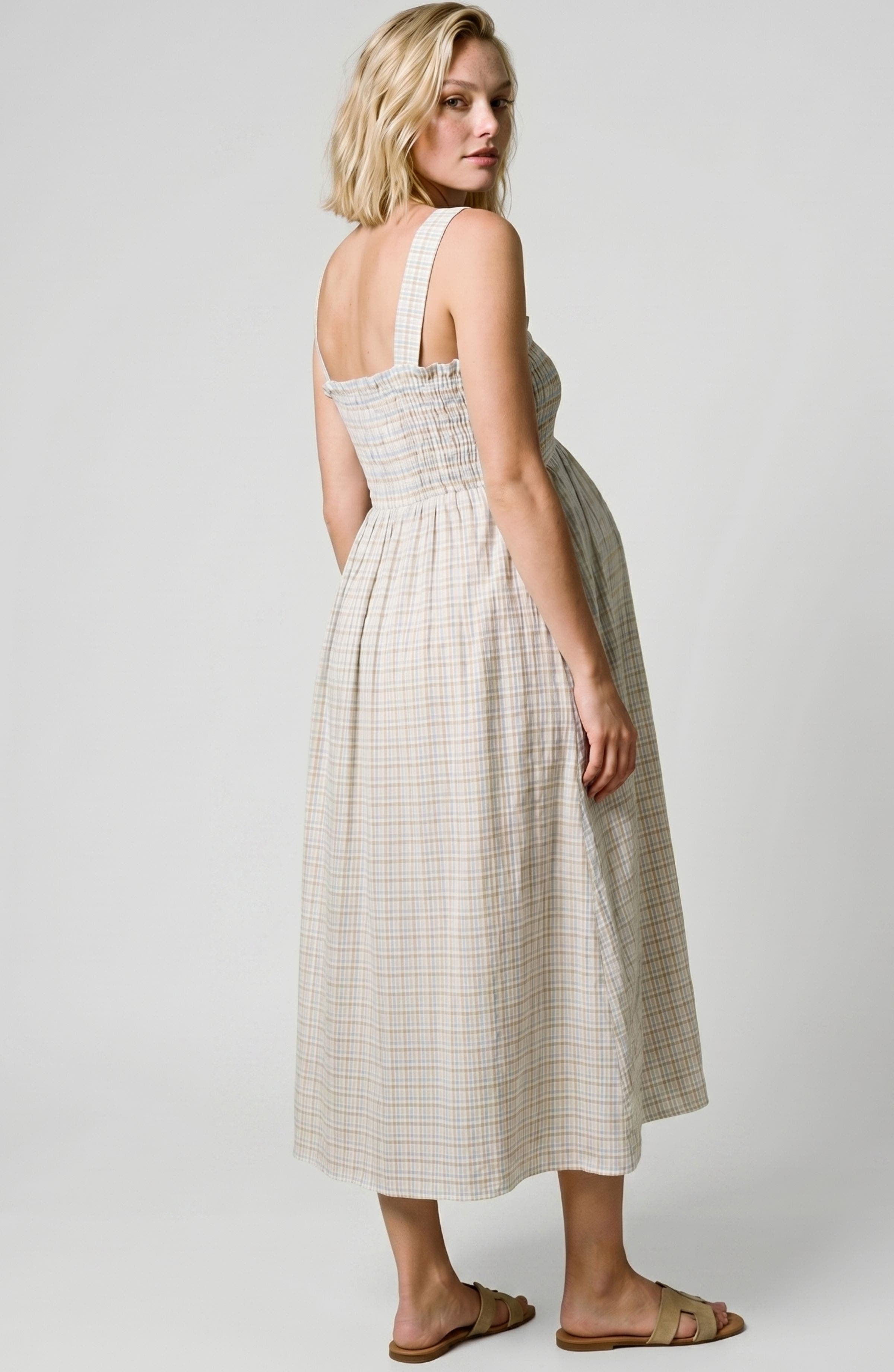 Cache Coeur Maternity and Nursing Midi Smock Dress Alice (Women ...