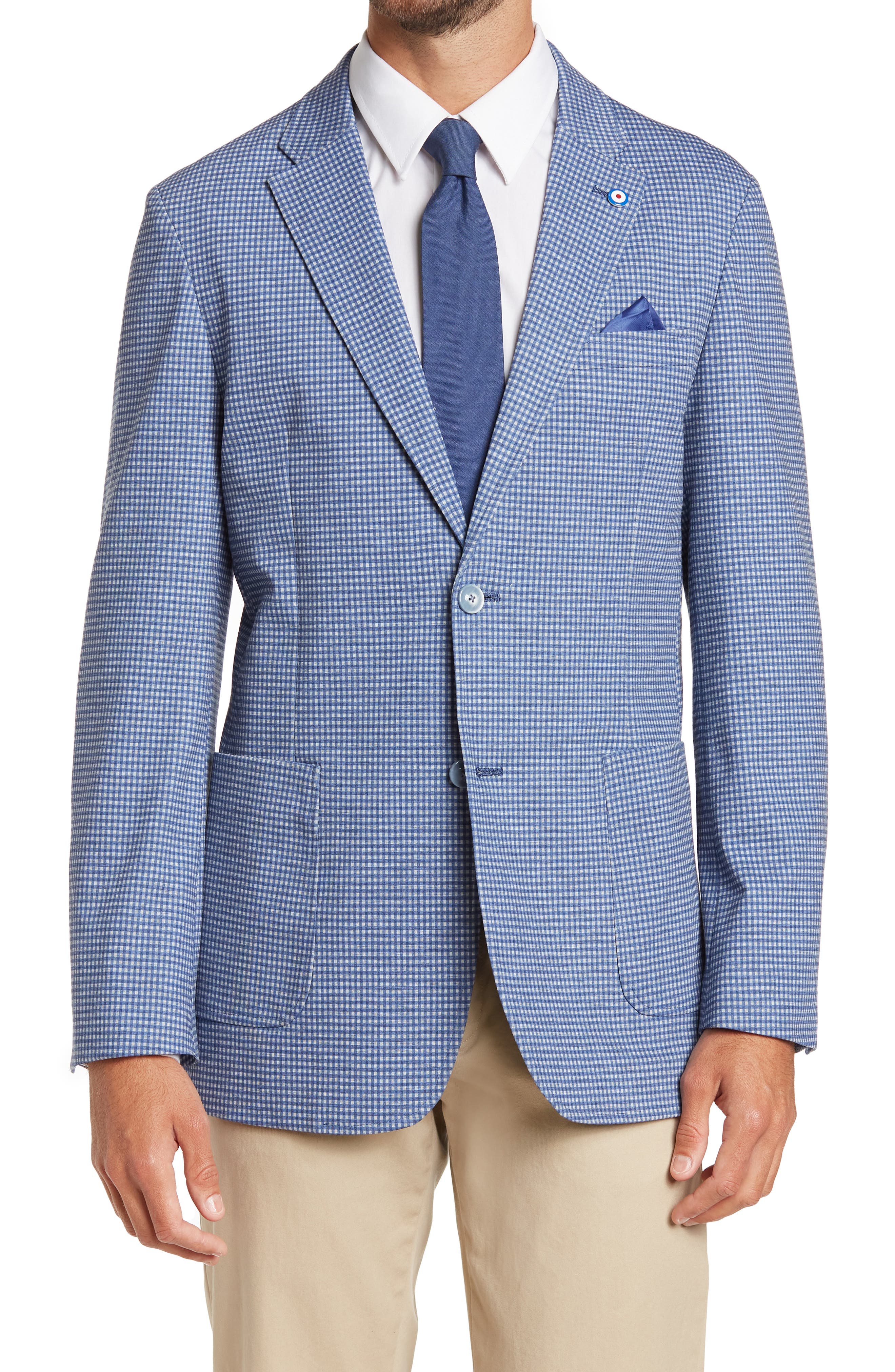 Ben Sherman Function Gingham Two-Button Blazer | Nordstromrack