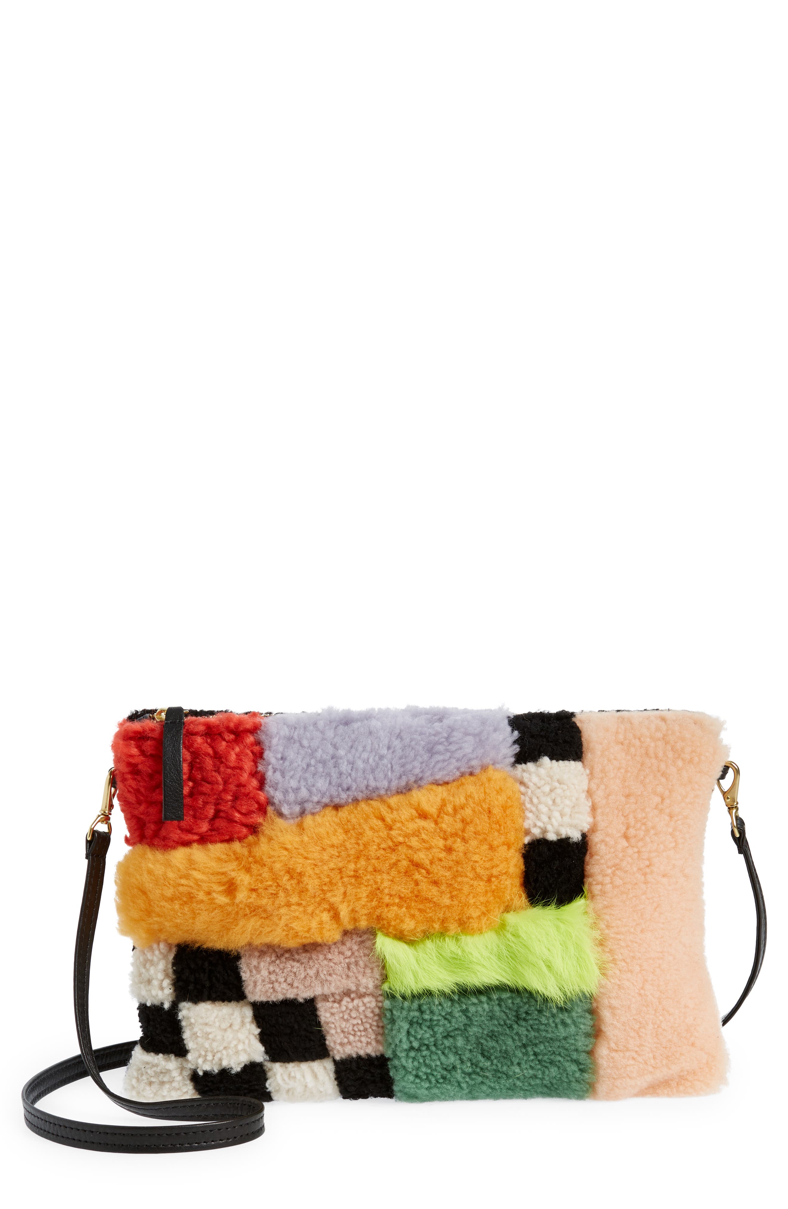 PRIMECUT Playground Genuine Shearling Crossbody Bag | Nordstrom
