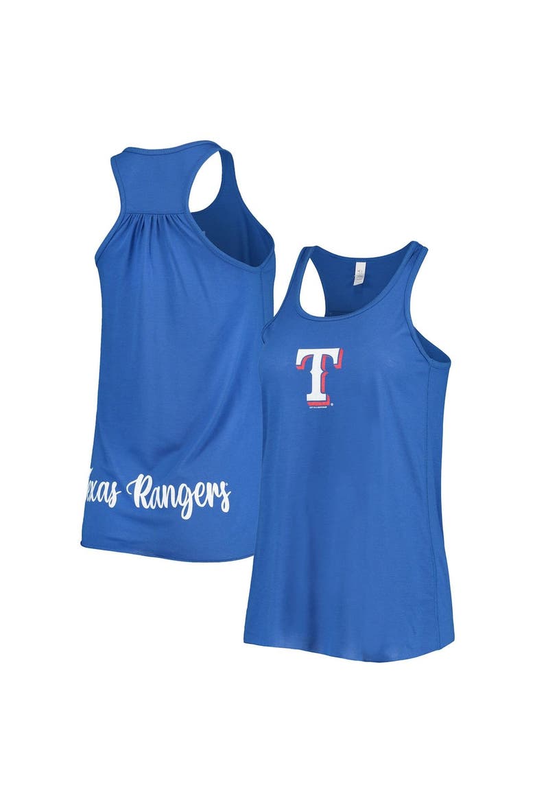 SOFT AS A GRAPE Women's Soft as a Grape Royal Texas Rangers Front ...