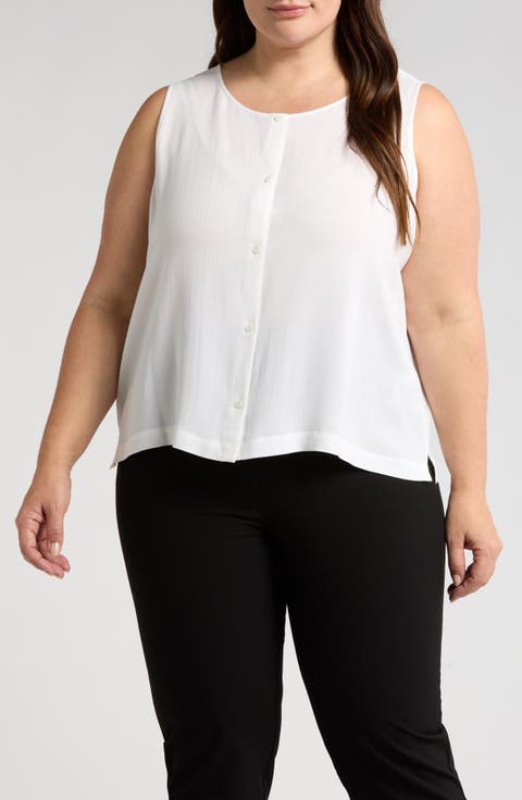 100% Silk Plus-Size Blouses | Nordstrom