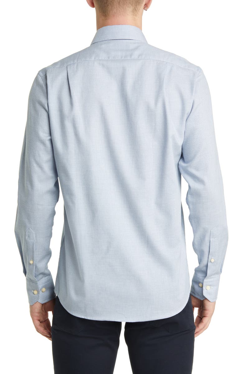 Scott Barber Mélange Houndstooth Twill Button-Up Shirt | Nordstromrack