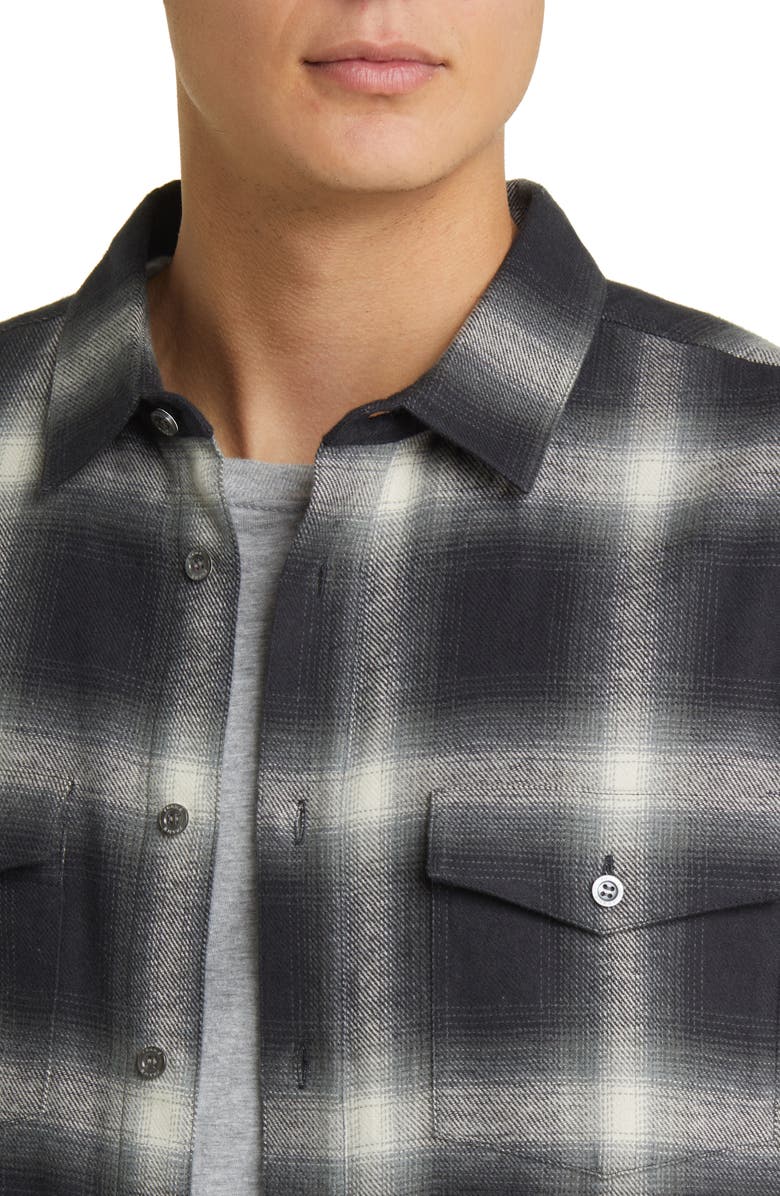 FRAME Plaid Brushed Cotton Button-Up Shirt | Nordstrom