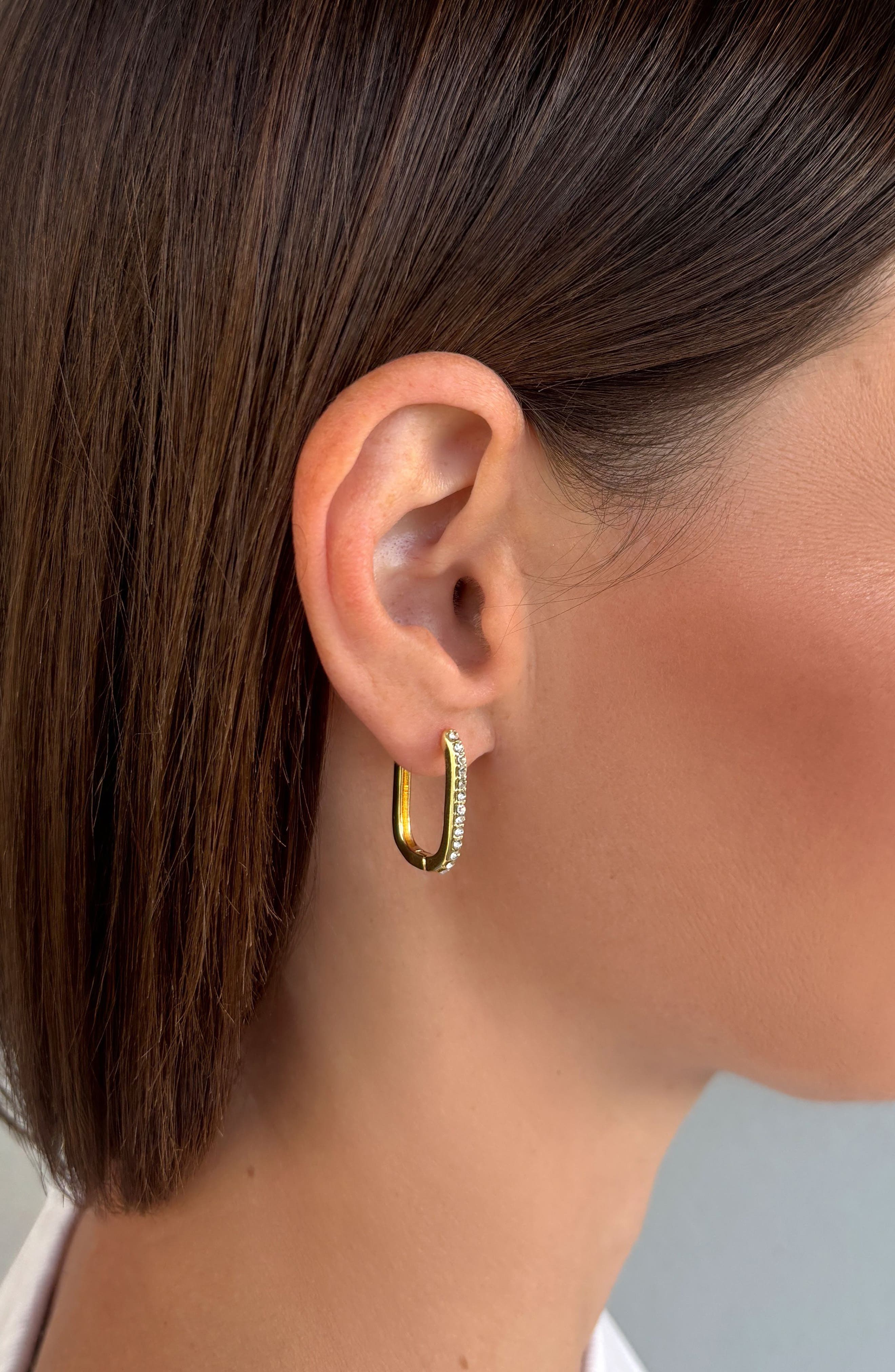 Adornia Set of 3 Rectangular Huggie Hoop Earrings | Nordstromrack