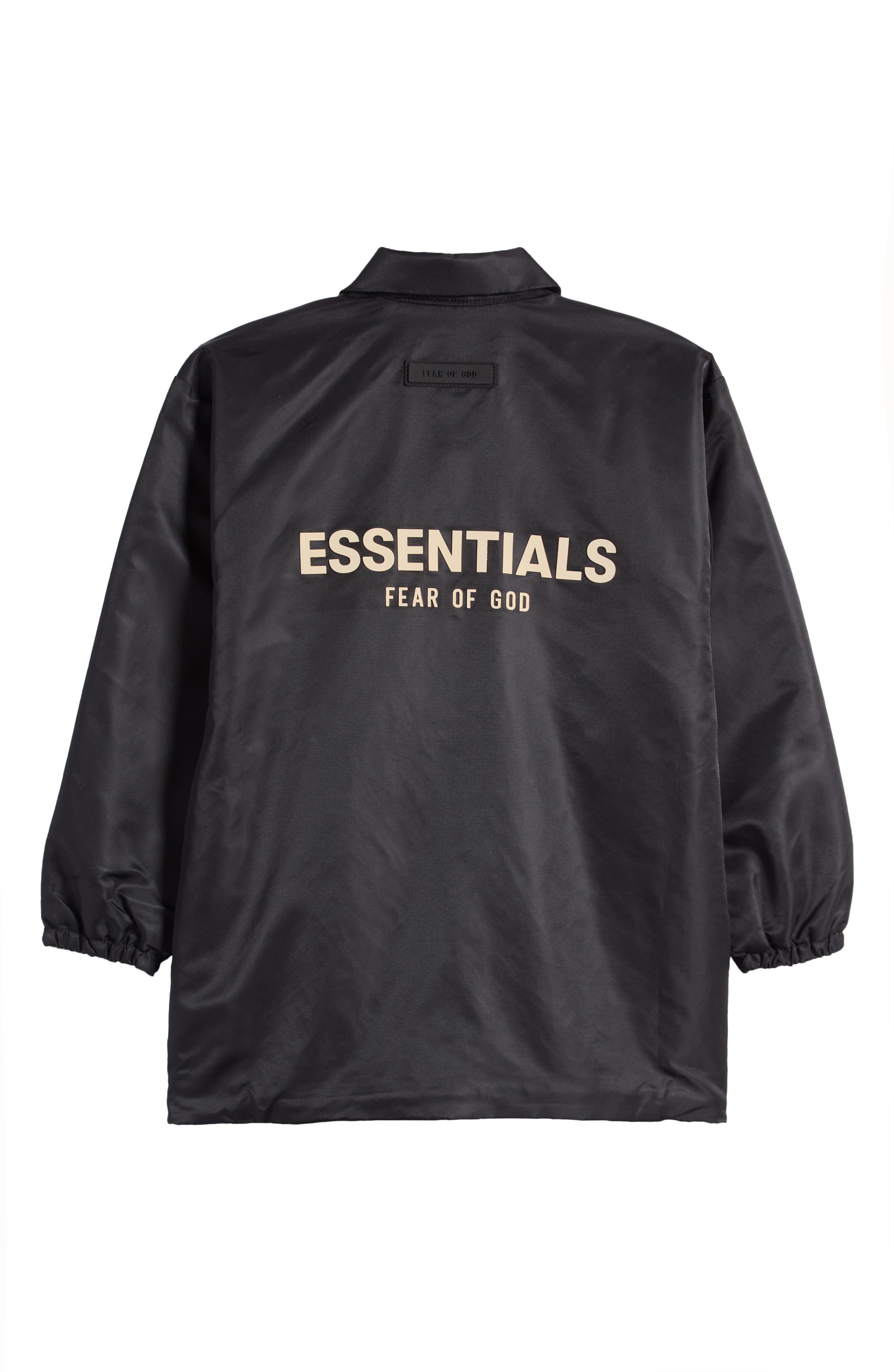 Fear of God Essentials Kids' Logo Nylon Coach's Jacket | Nordstromrack