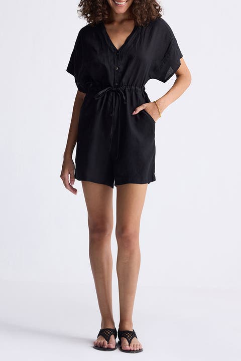 Linen Rompers and Jumpsuits for Women | Nordstrom