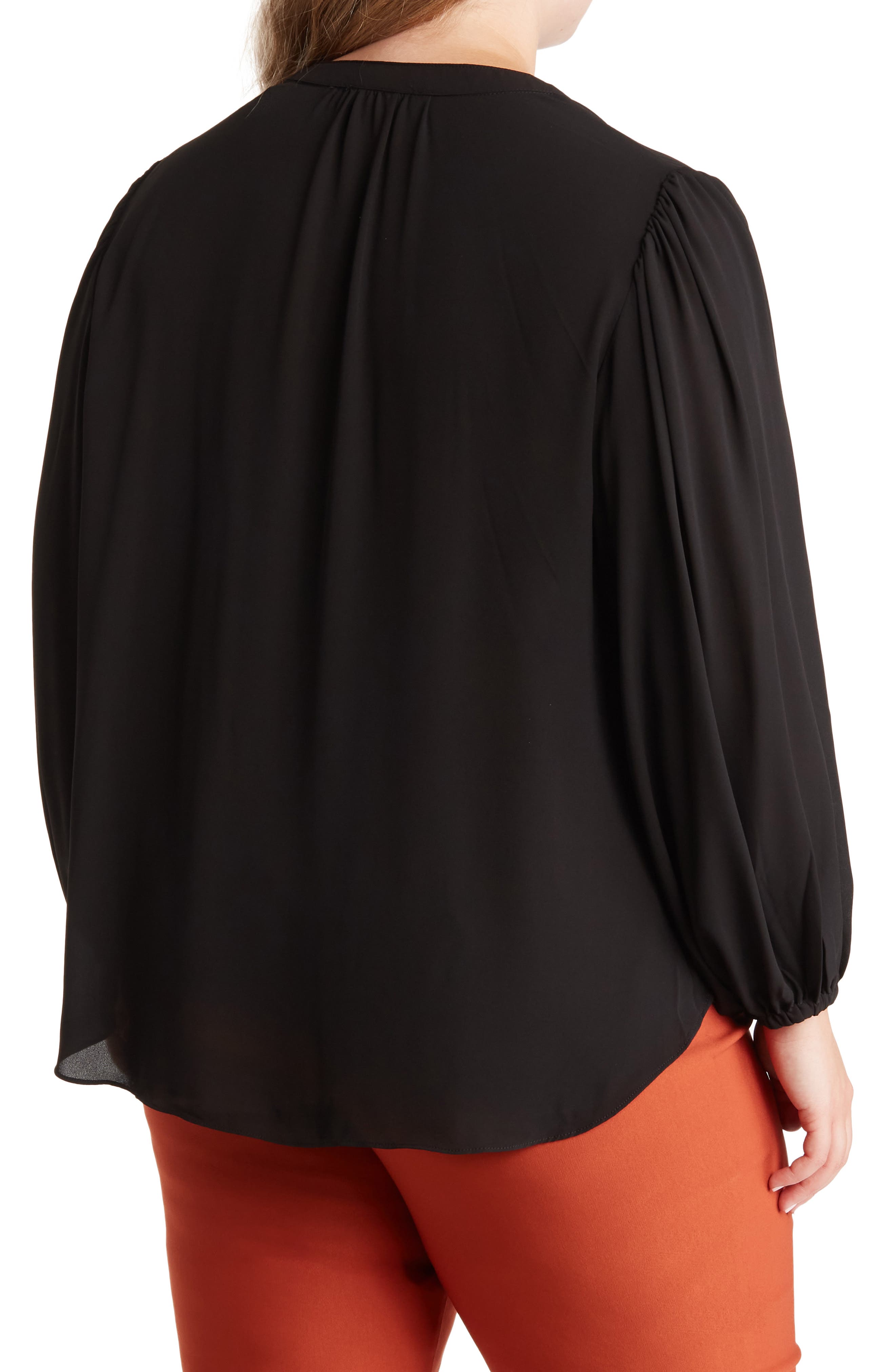T Tahari Inverted Pleat Long Sleeve Top | Nordstromrack
