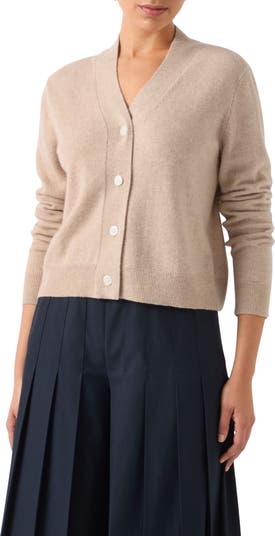 LK Bennett Mara V-Neck Cotton Cardigan | Nordstrom