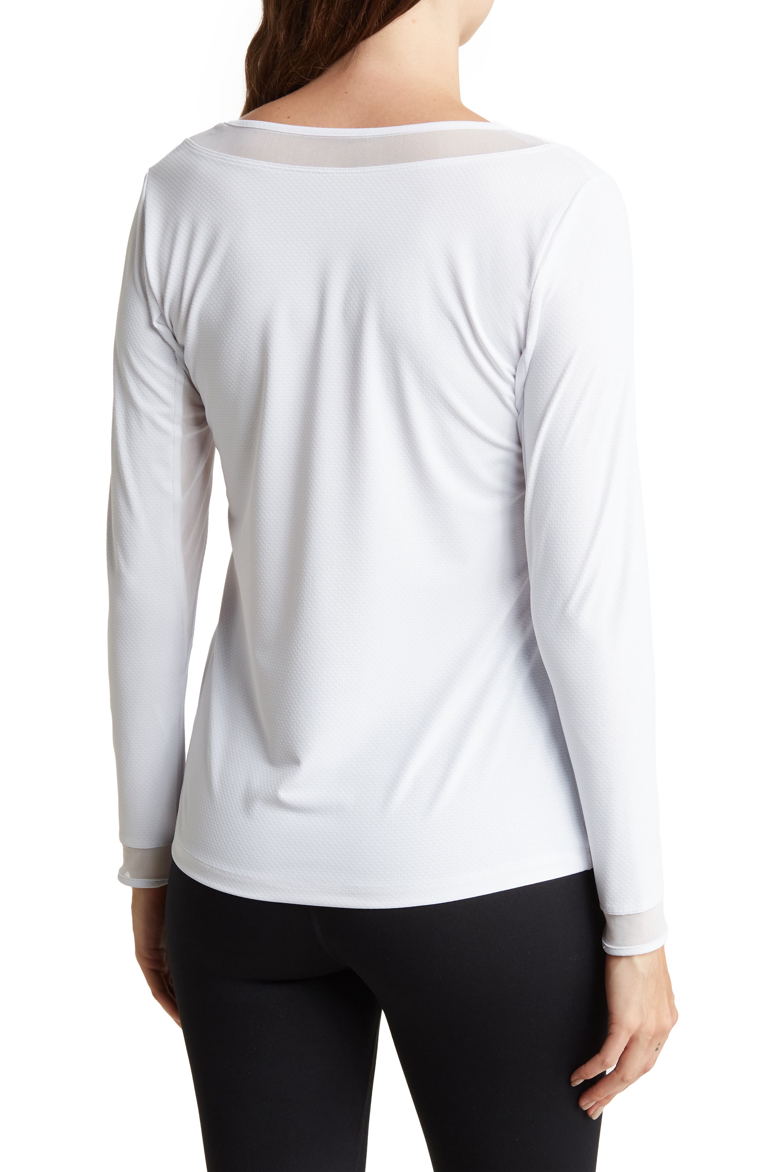 Gottex Mesh Long Sleeve Activewear Top | Nordstromrack