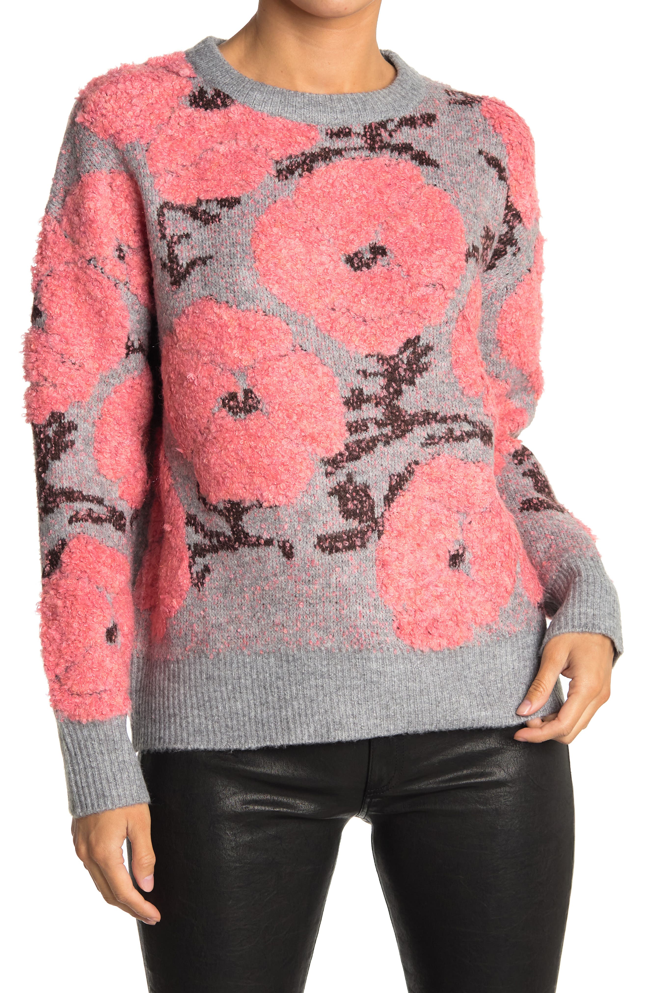 CLICHE 3D Cherry Blossom Pullover Sweater | Nordstromrack