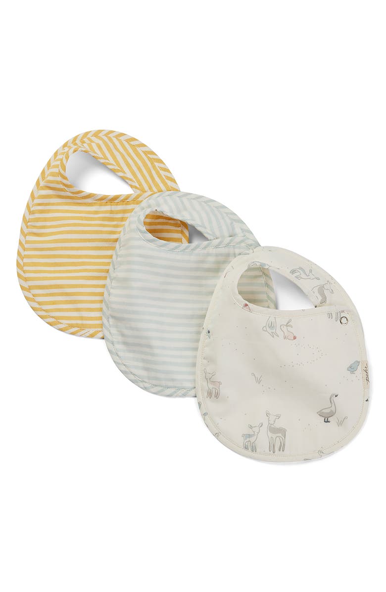 Pehr Just Hatched Stripes Away 3-Pack Bibs | Nordstrom