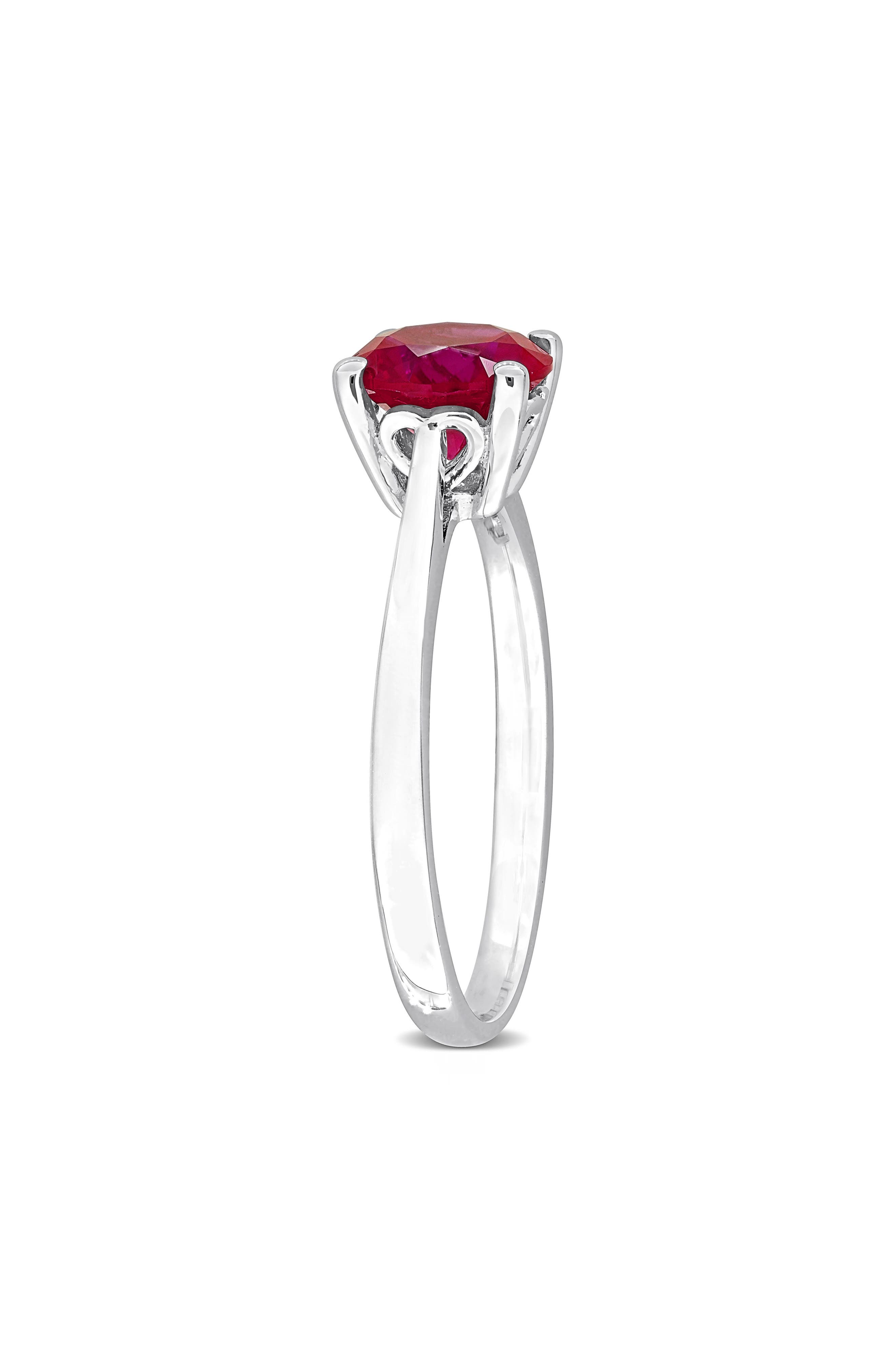 DELMAR Created Ruby Solitaire Ring | Nordstromrack