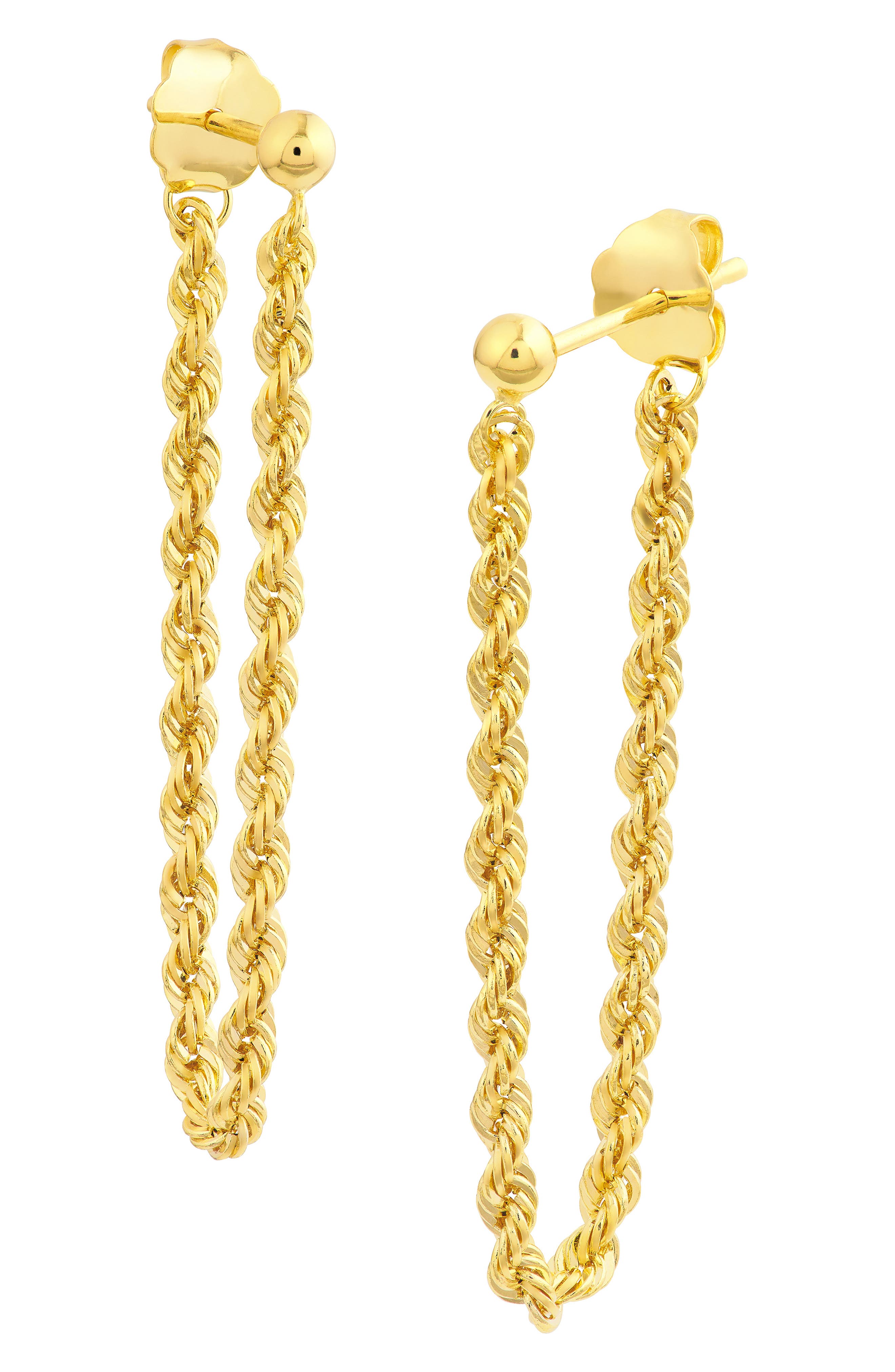 HAWLEY ST Rope Chain Front/Back Earrings (Women) | Nordstromrack