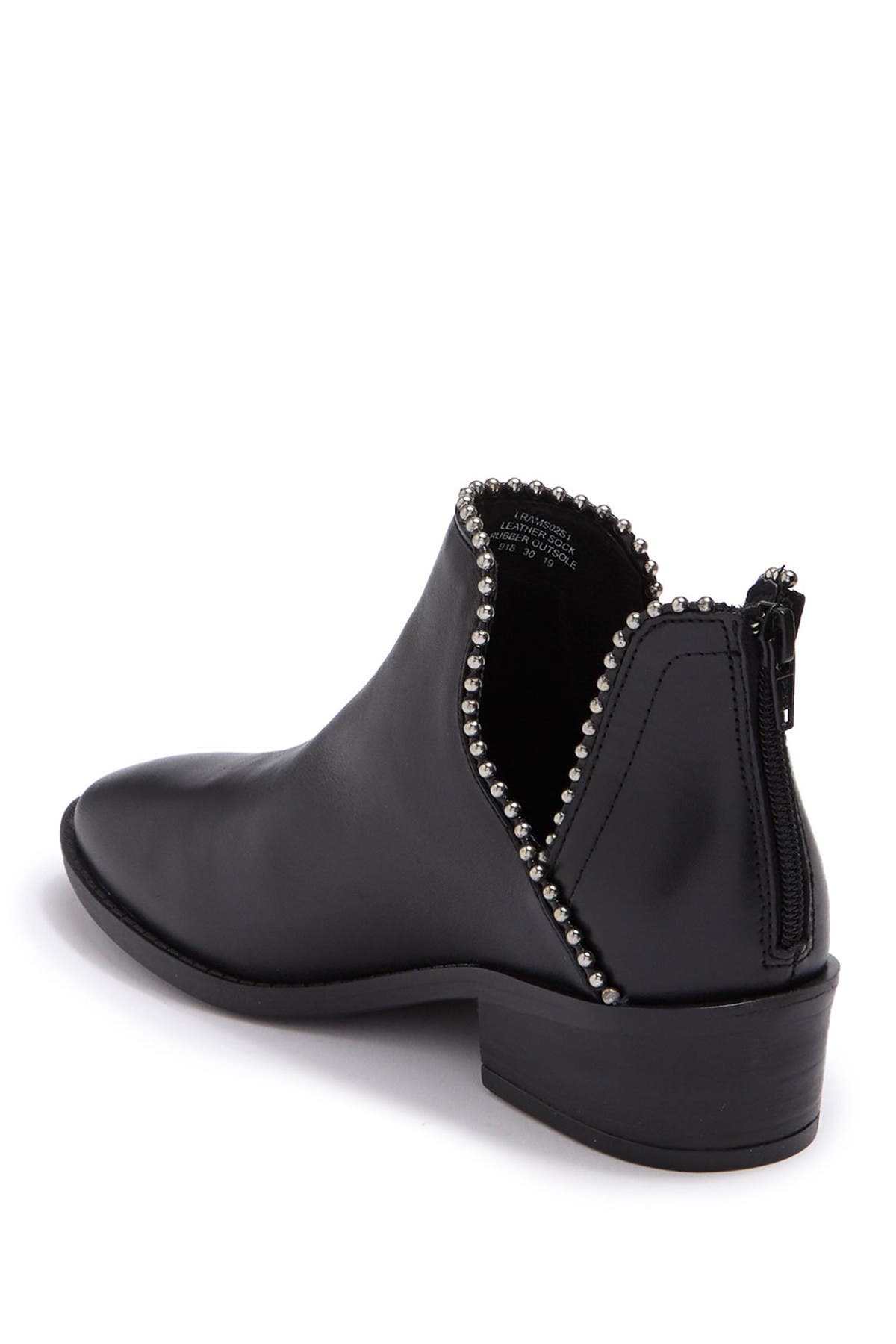 Steve Madden Laramie Leather Sphere Studded Cutout Ankle Boot ...