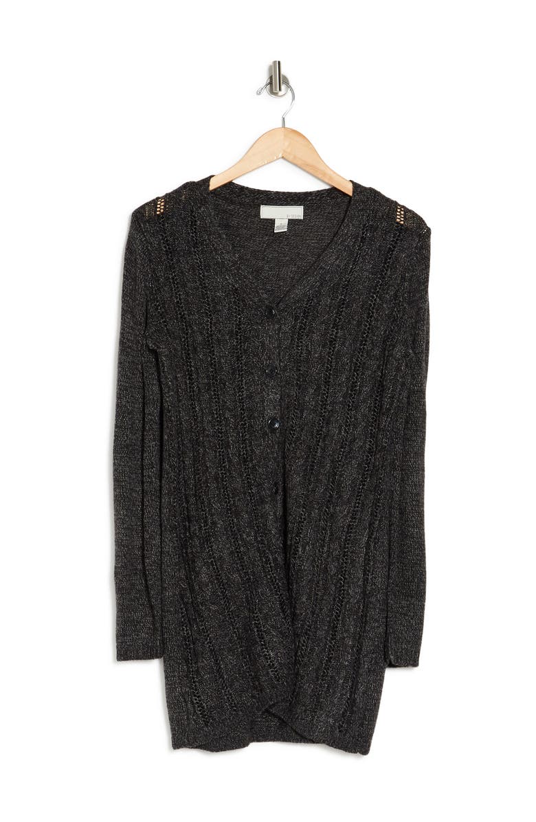 BY DESIGN Blanche Cable Knit Cardigan | Nordstromrack