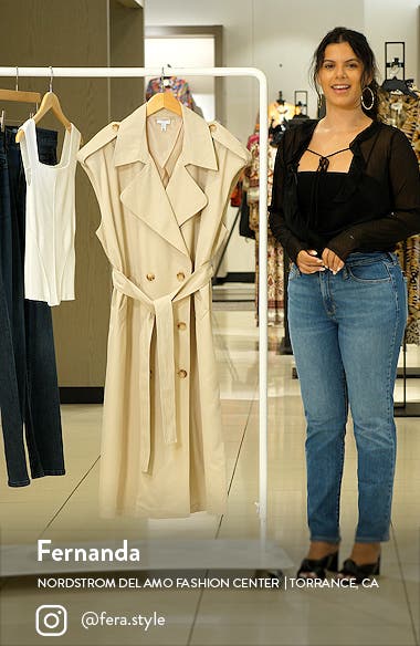 VERO MODA CURVE Unique Sleeveless Trench Coat (Women) | Nordstromrack