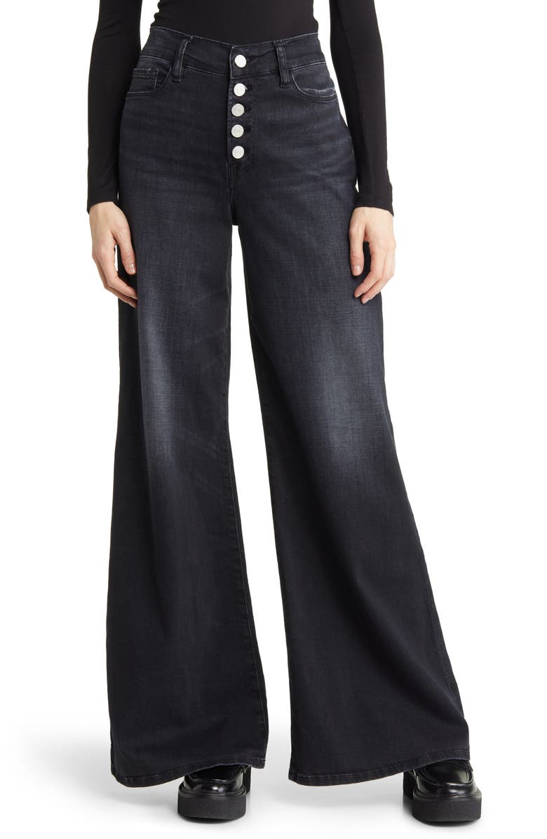 FRAME Le Palazzo High Waist Button Fly Wide Leg Jeans | Nordstromrack