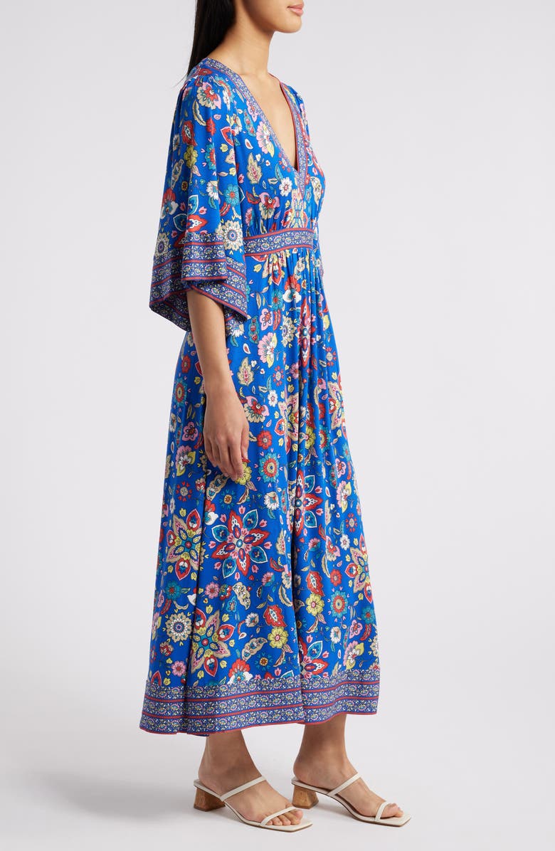 Boden Print Long Sleeve Jersey Maxi Dress | Nordstromrack