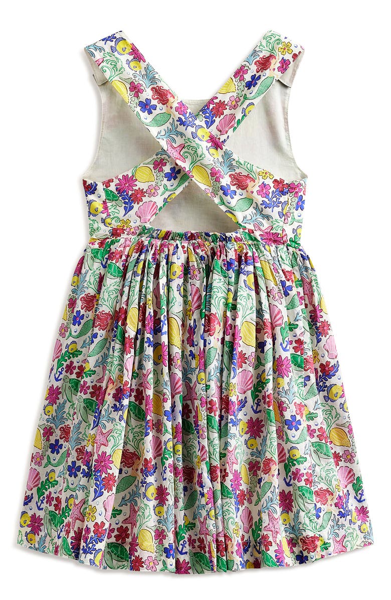 Mini Boden Kids' Mermaid Ditzy Print Cotton Cross Back Sundress ...