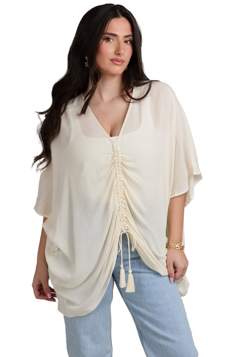 Ruched Tie Front Topper (Women) | Nordstromrack