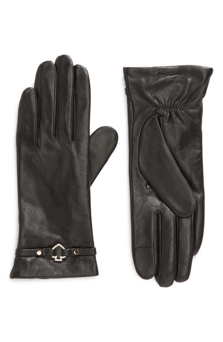Kate Spade New York cut out spade leather glove | Nordstromrack