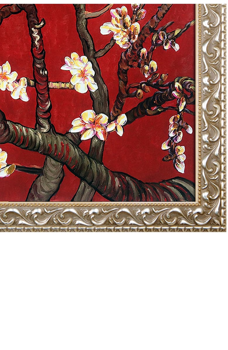 OVERSTOCK ART Branches of an Almond Tree in Blossom, Ruby Red Original ...