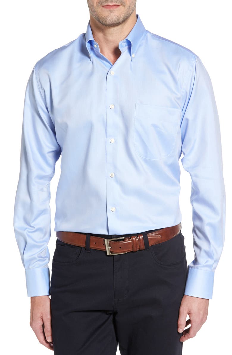 Peter Millar Crown Soft Pinpoint Regular Fit Shirt | Nordstromrack