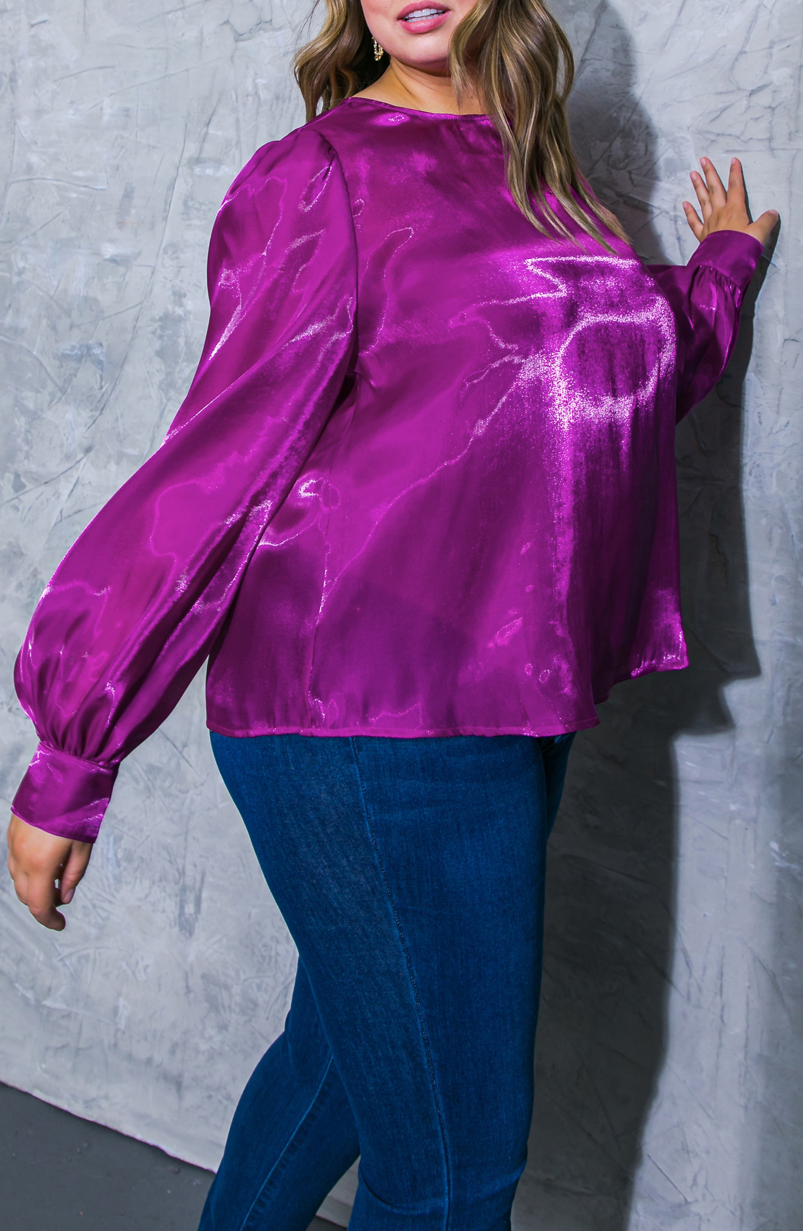 Solid Long Sleeve Organza Top (Women) | Nordstromrack