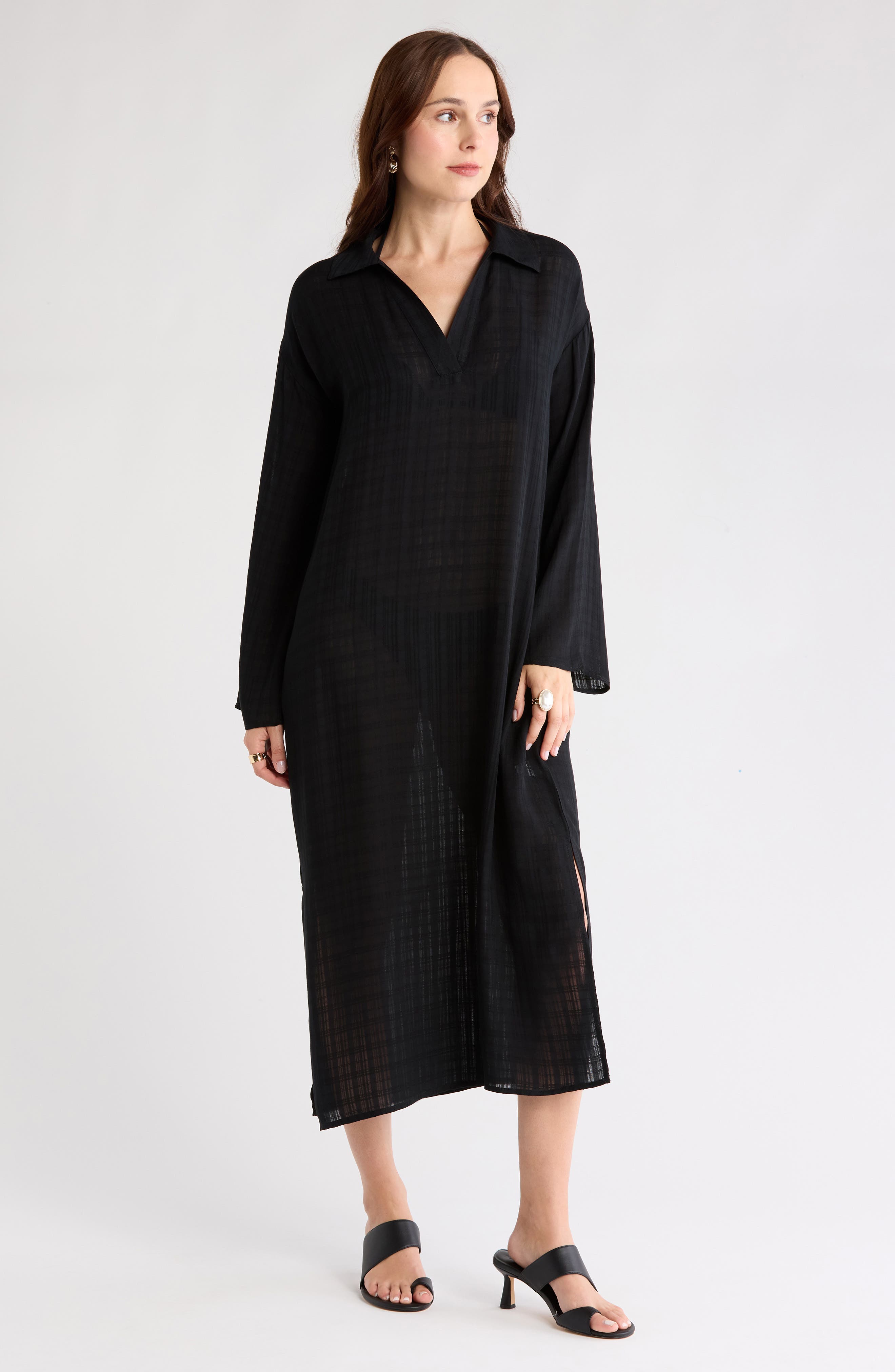 NORDSTROM RACK Long Sleeve Cover-Up Dress | Nordstromrack