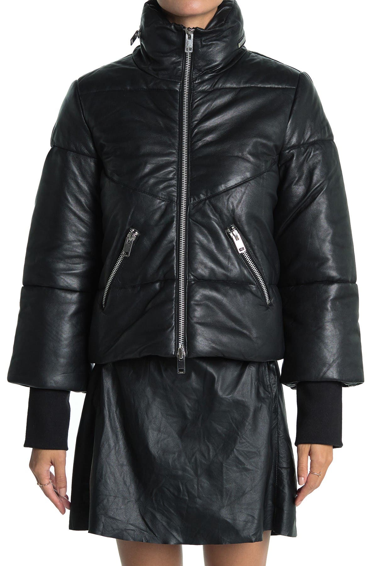 Walter Baker Edwina Leather Puffer Jacket | Nordstromrack