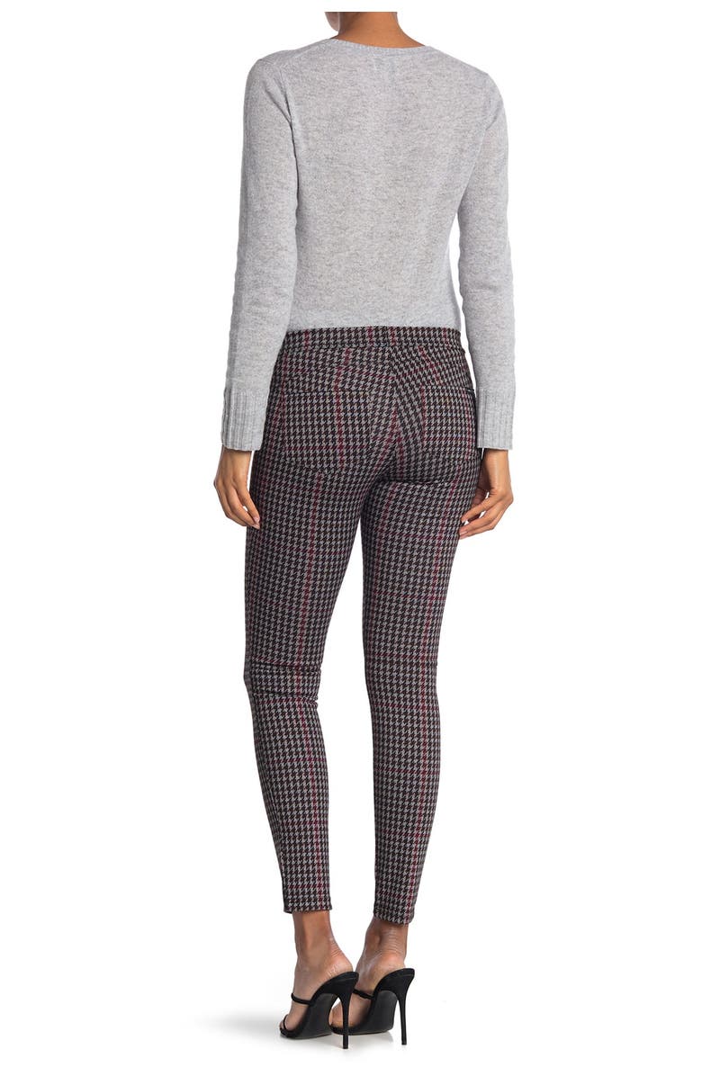 Sanctuary Houndstooth Slim Crop Ponte Knit Pants | Nordstromrack
