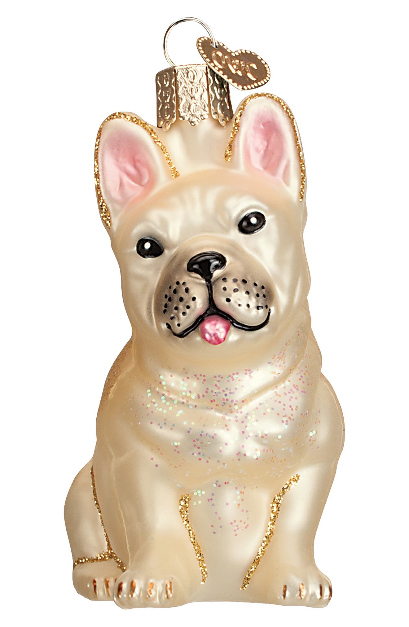 Old World Christmas French Bulldog Glass Ornament | Nordstrom