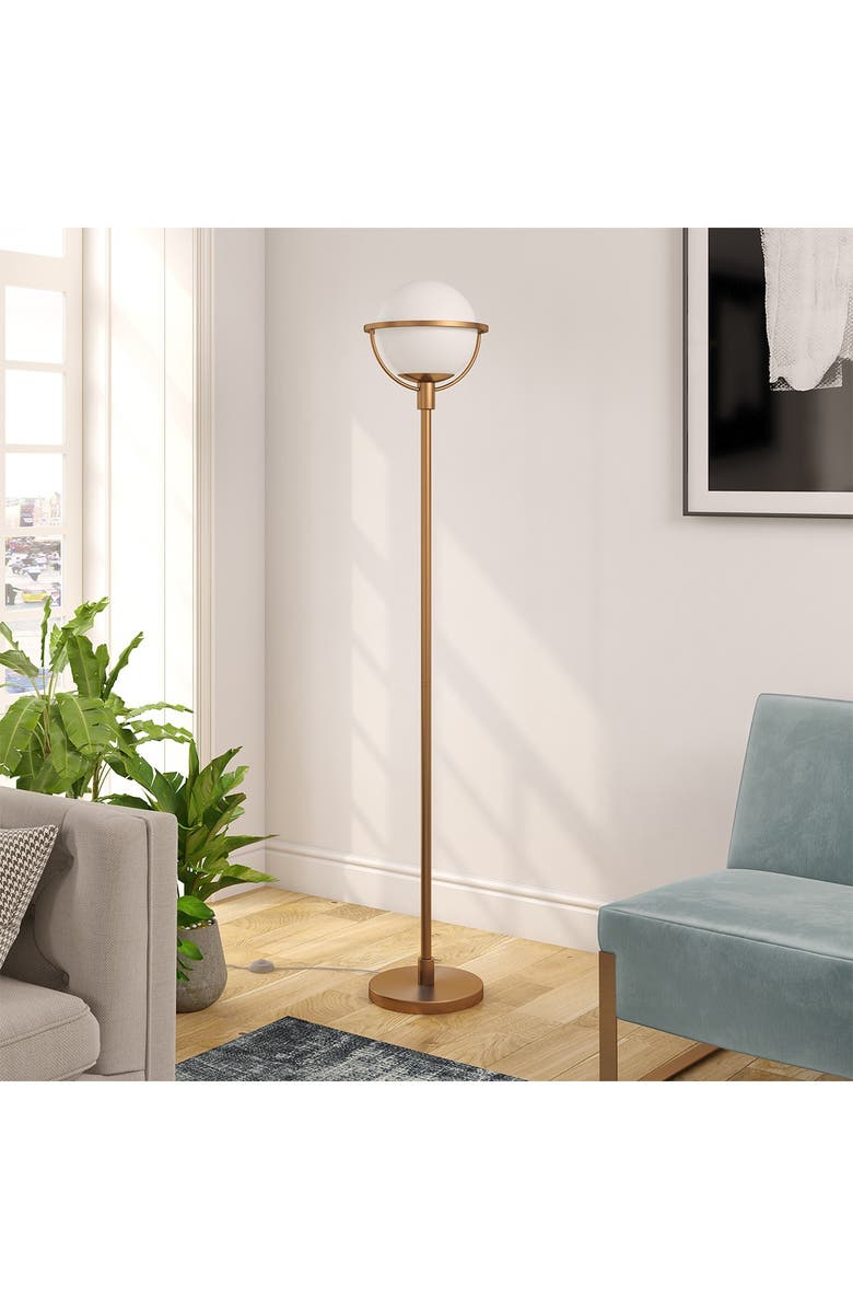 ADDISON AND LANE Cieonna Brass Globe & Stem Floor Lamp | Nordstromrack