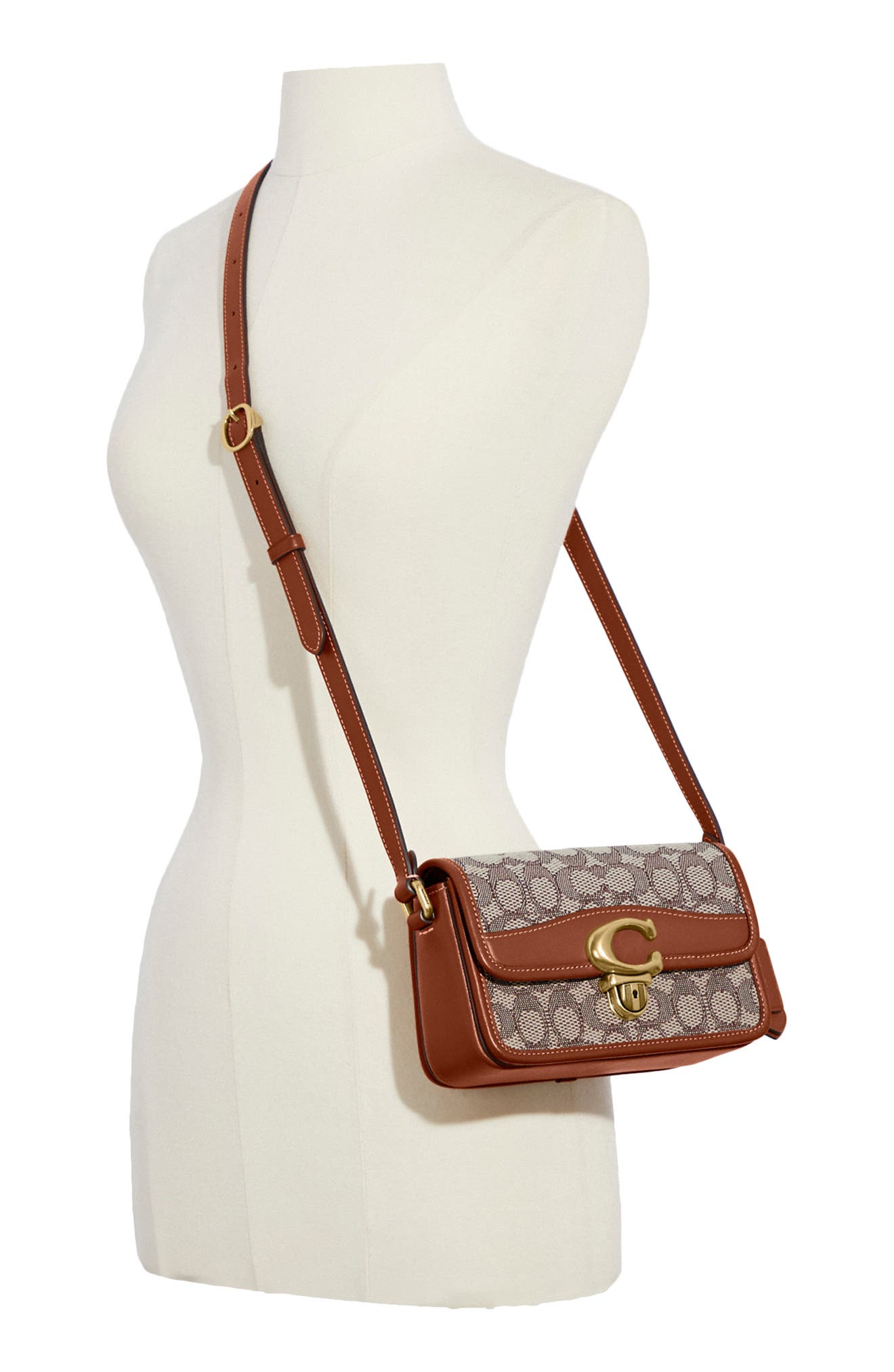 COACH Studio Signature Jacquard Shoulder Bag | Nordstrom