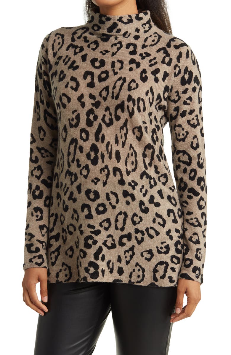 Griffen Leopard Print Wool & Cashmere Sweater | Nordstromrack