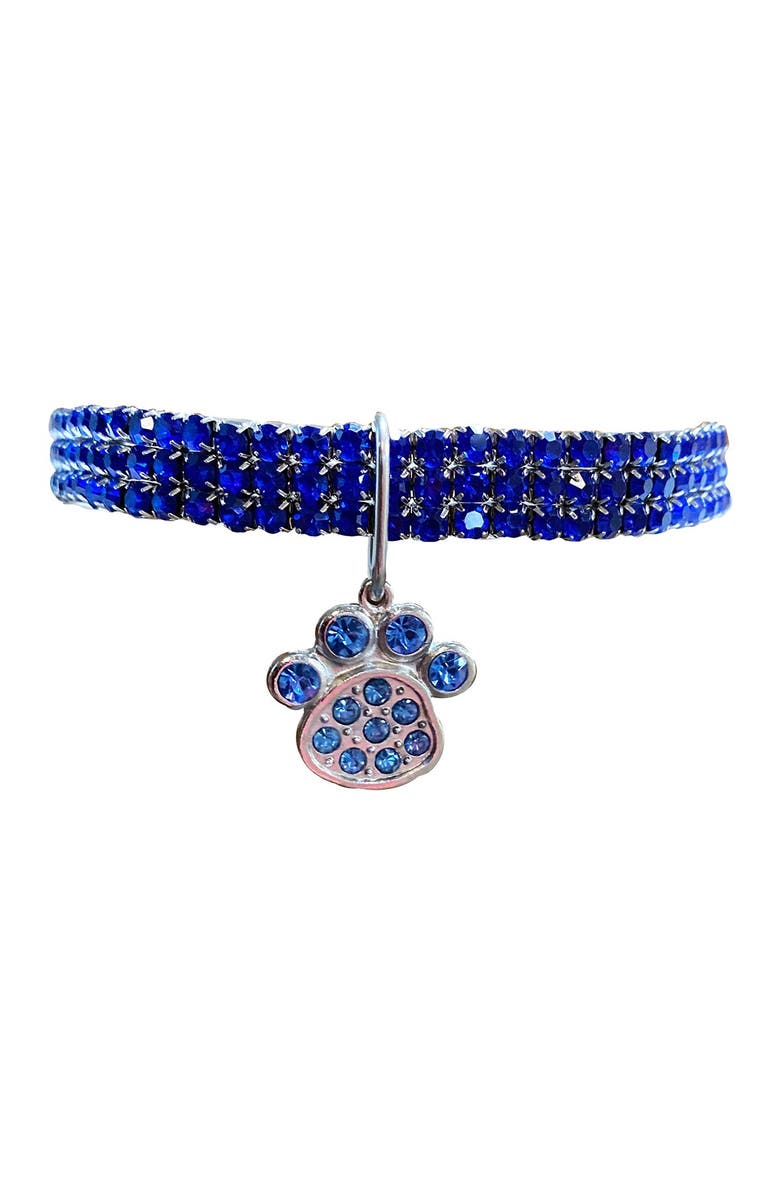 DOGS OF GLAMOUR Pendant Paw Collar - Small - Clear | Nordstromrack