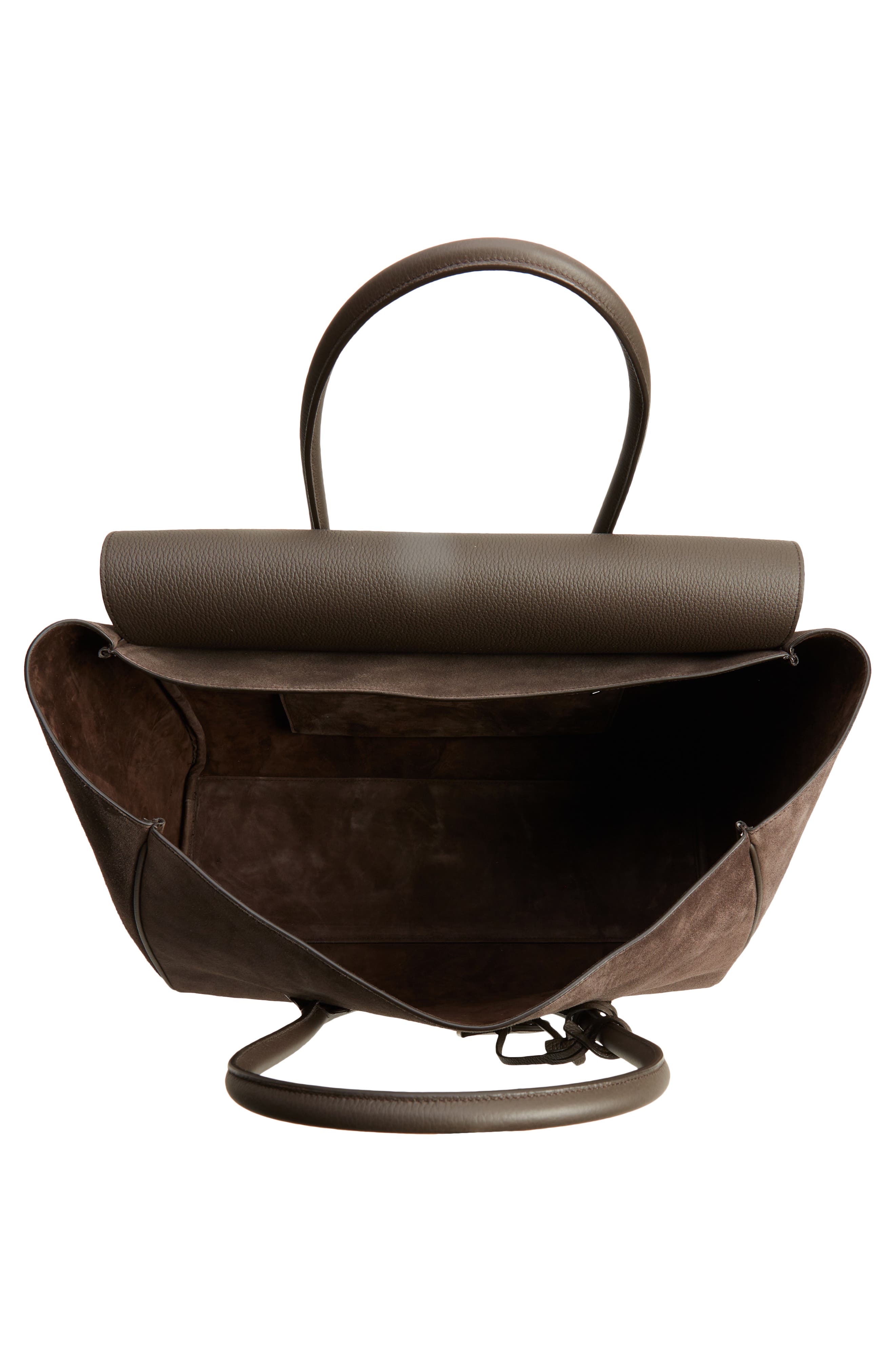 FERRAGAMO Large Leather & Suede Flap Tote | Nordstromrack