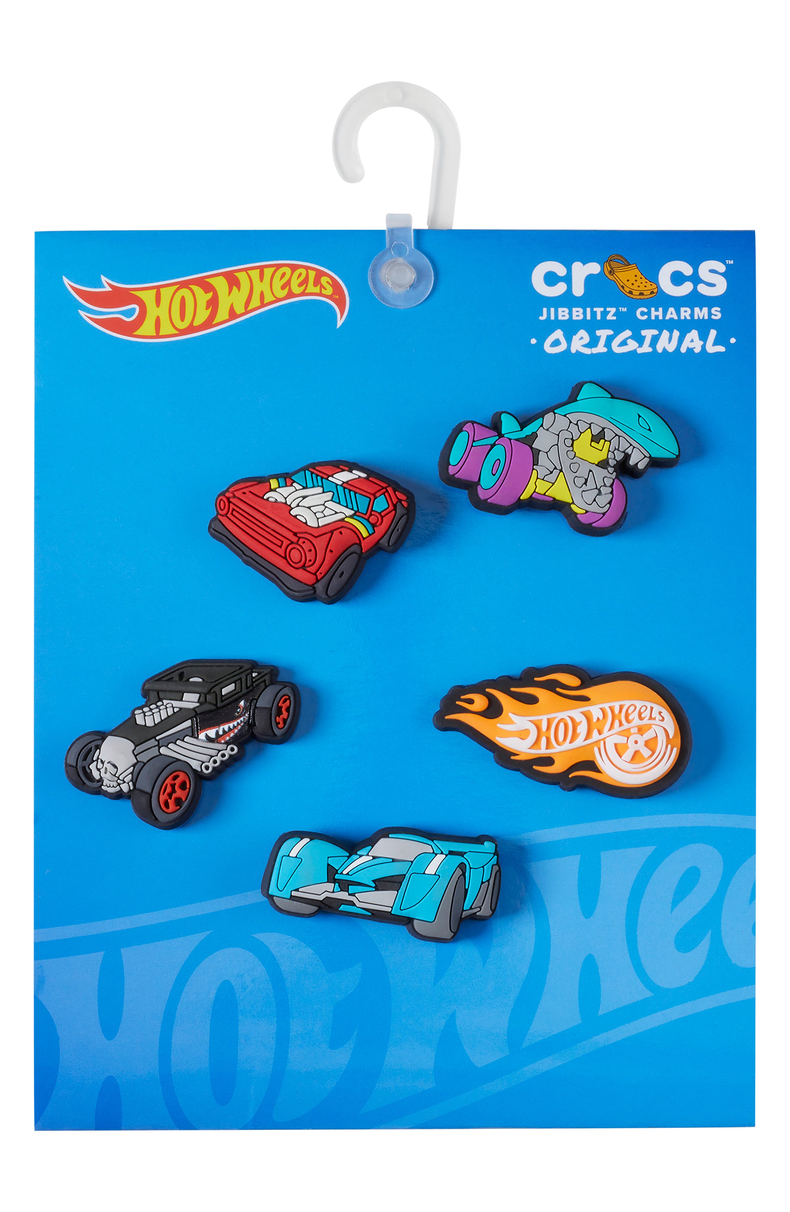 Jibbitz Mattel® Hot Wheels Assorted 5-Pack Jibbitz Shoe Charms ...