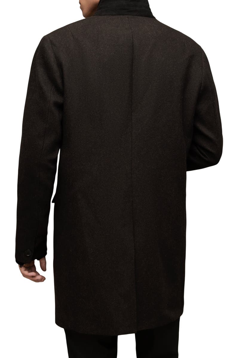 AllSaints Centinel Wool Blend Coat | Nordstromrack