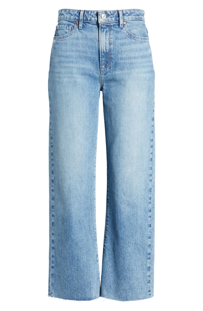 PAIGE Leenah Raw Hem Wide Leg Jeans | Nordstromrack