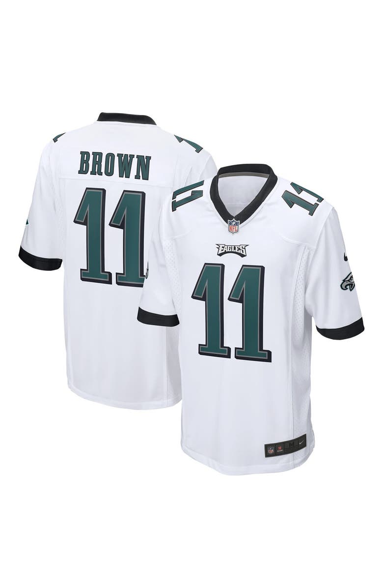 Nike Men's Nike A.J. Brown White Philadelphia Eagles Game Jersey ...